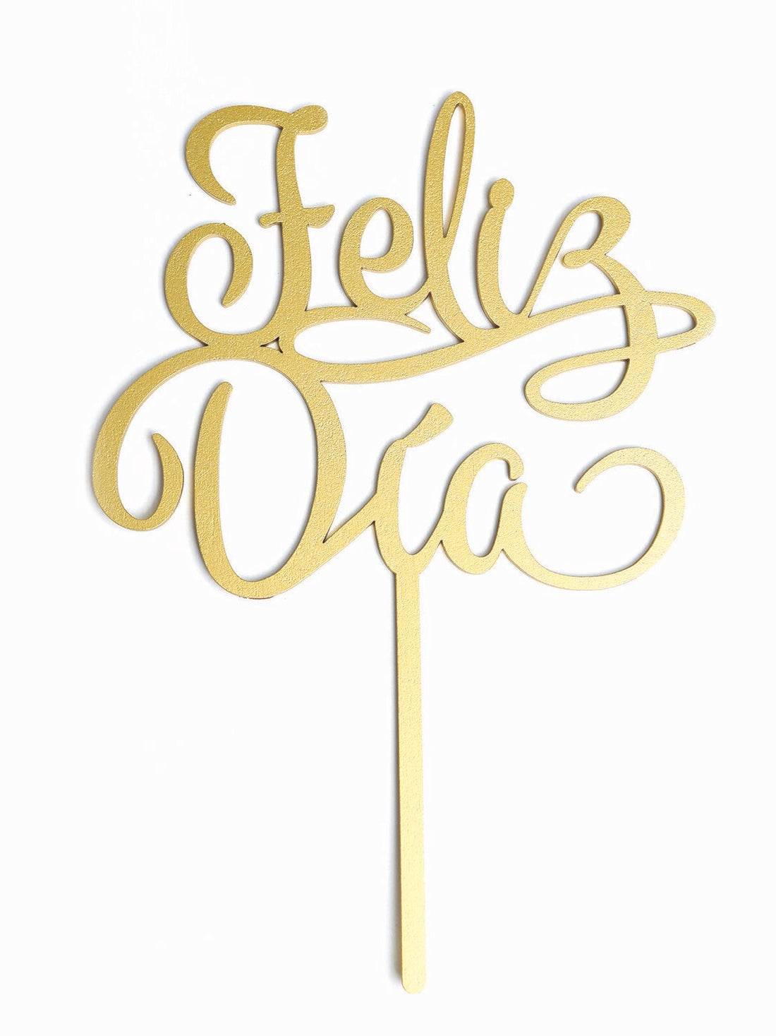 Cake Topper Dorado Feliz Dia BDLG-010 – BakeDarling